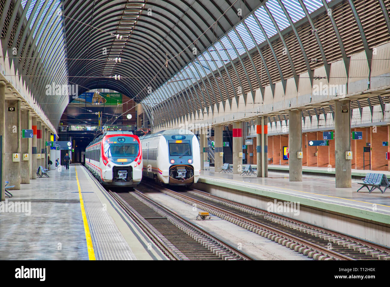 Seville, Spain-October 19, 2017: Seville main train station, Santa ...