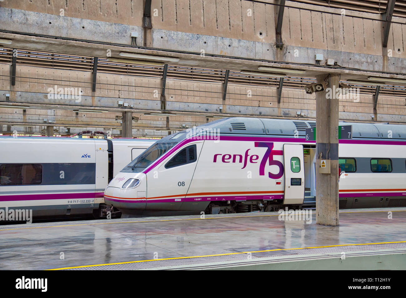 Seville, Spain-October 19, 2017: Seville main train station, Santa ...