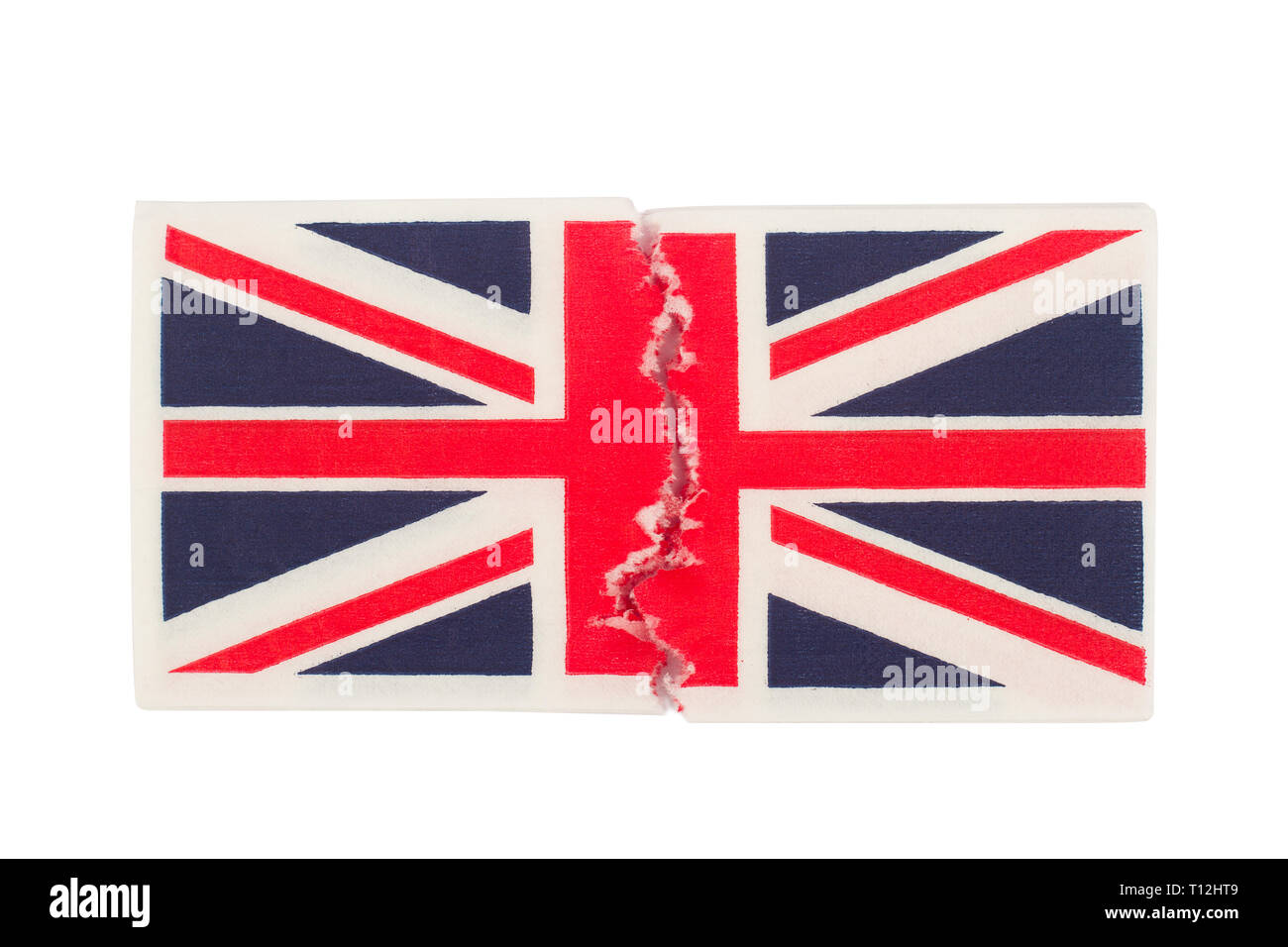 Torn union jack flag Cut Out Stock Images & Pictures - Alamy