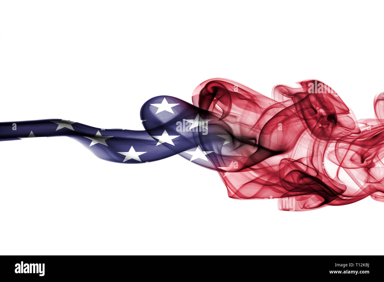 United States of America smoke flag, US flag Stock Photo - Alamy