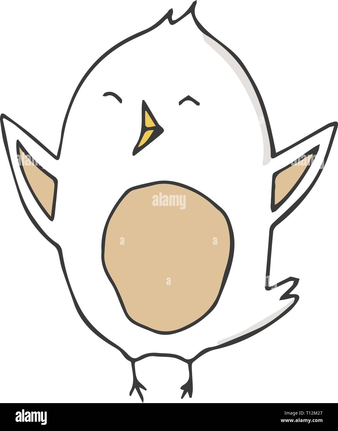 Sparrow vector illustration songbird illustration singer drawing ...