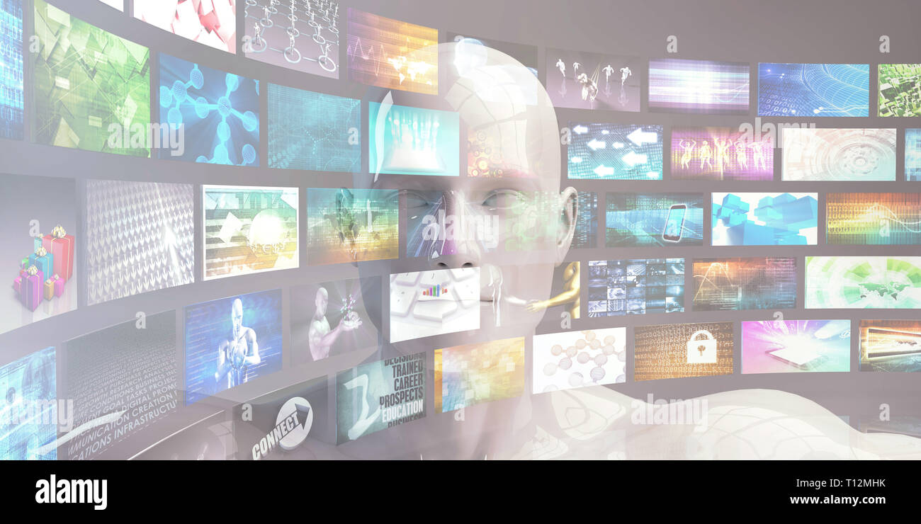 Online Marketing Technology Abstract Background as Concept Stock Photo ...