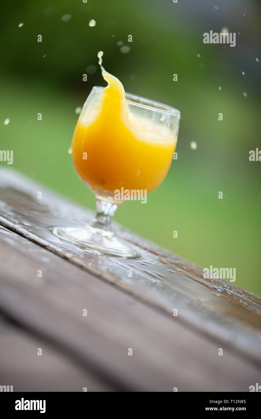 Orange juice drops hi-res stock photography and images - Alamy