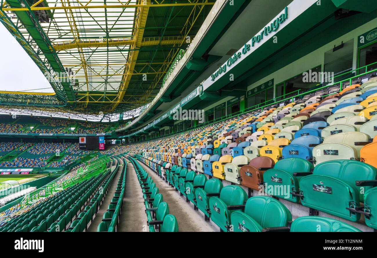 José Alvalade Stadium - official arena of FC Sporting. Lisboa, Portugal ...