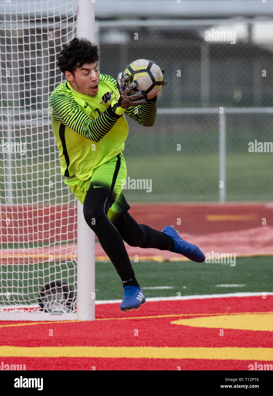 Soccer game with Chico vs. Ygnacio Valley in Chico, California Stock ...