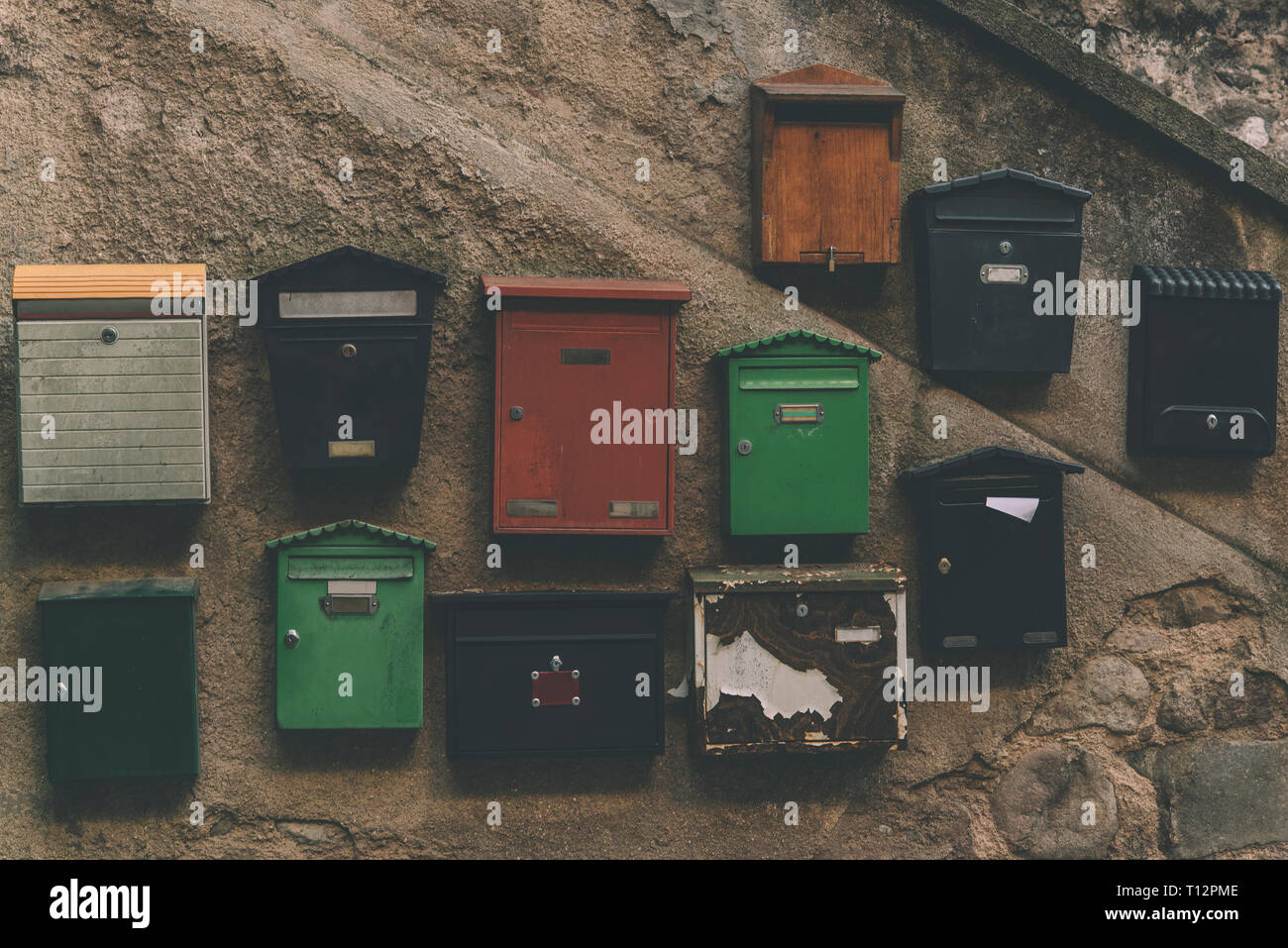 Old mailboxes barcelona hi-res stock photography and images - Alamy