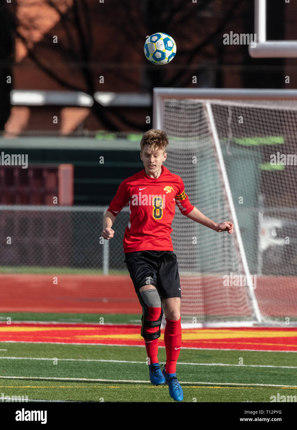 Soccer game with Chico vs. Ygnacio Valley in Chico, California Stock ...