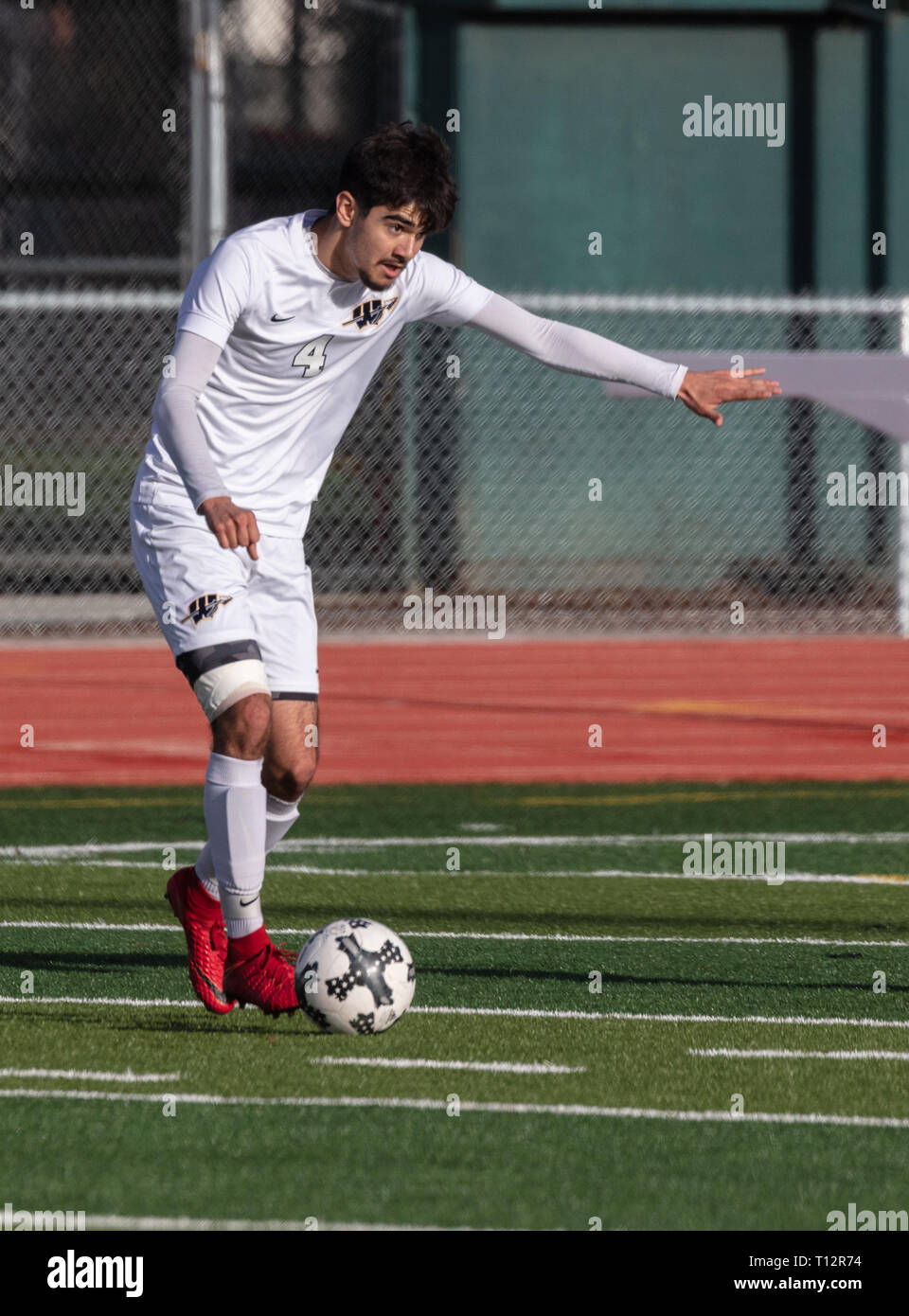 Soccer game with Chico vs. Ygnacio Valley in Chico, California Stock ...