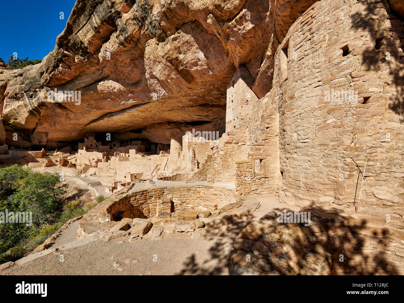 Cliff Palace, Cliff dwellings in Mesa-Verde-National Park, UNESCO world ...
