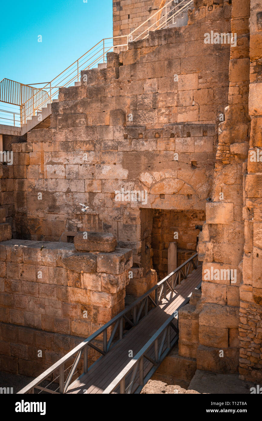 Entrance to the ancient Roman Circus of Tarraco in Tarragona, Spain ...
