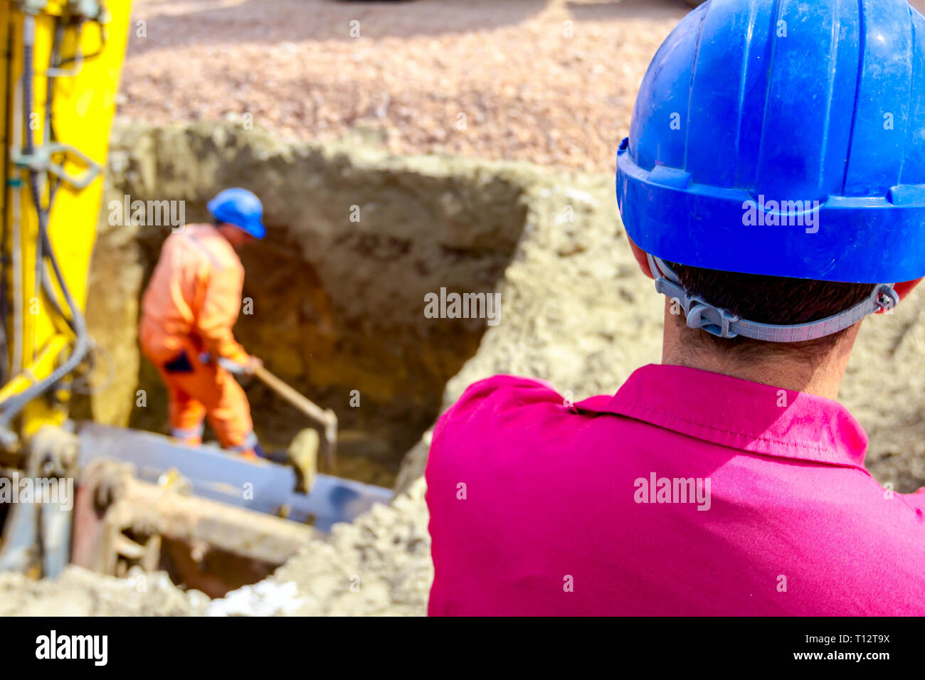 Trench inspection hi-res stock photography and images - Alamy