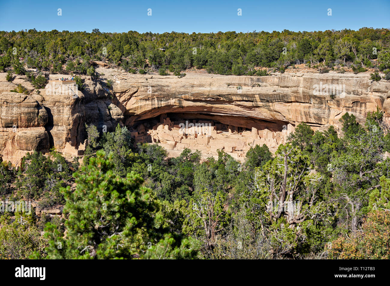 Cliff Palace, Cliff dwellings in Mesa-Verde-National Park, UNESCO world ...