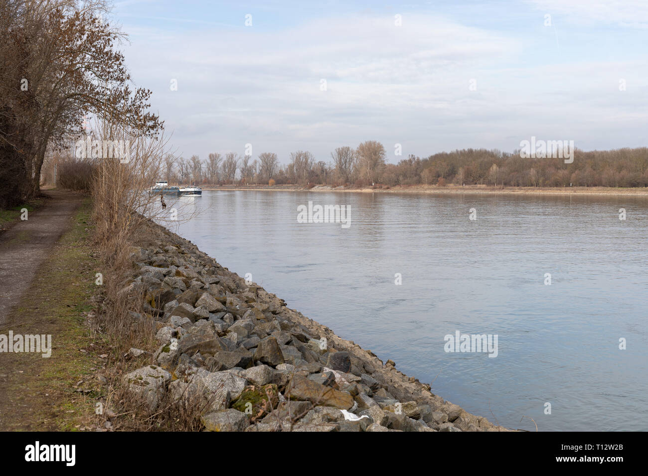 river rhine in worms (rheinland-pfalz) Germany Stock Photo - Alamy