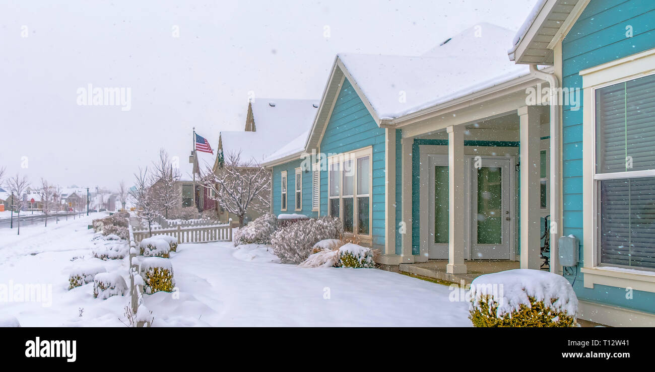Window view snowfall outside on hi-res stock photography and images - Alamy