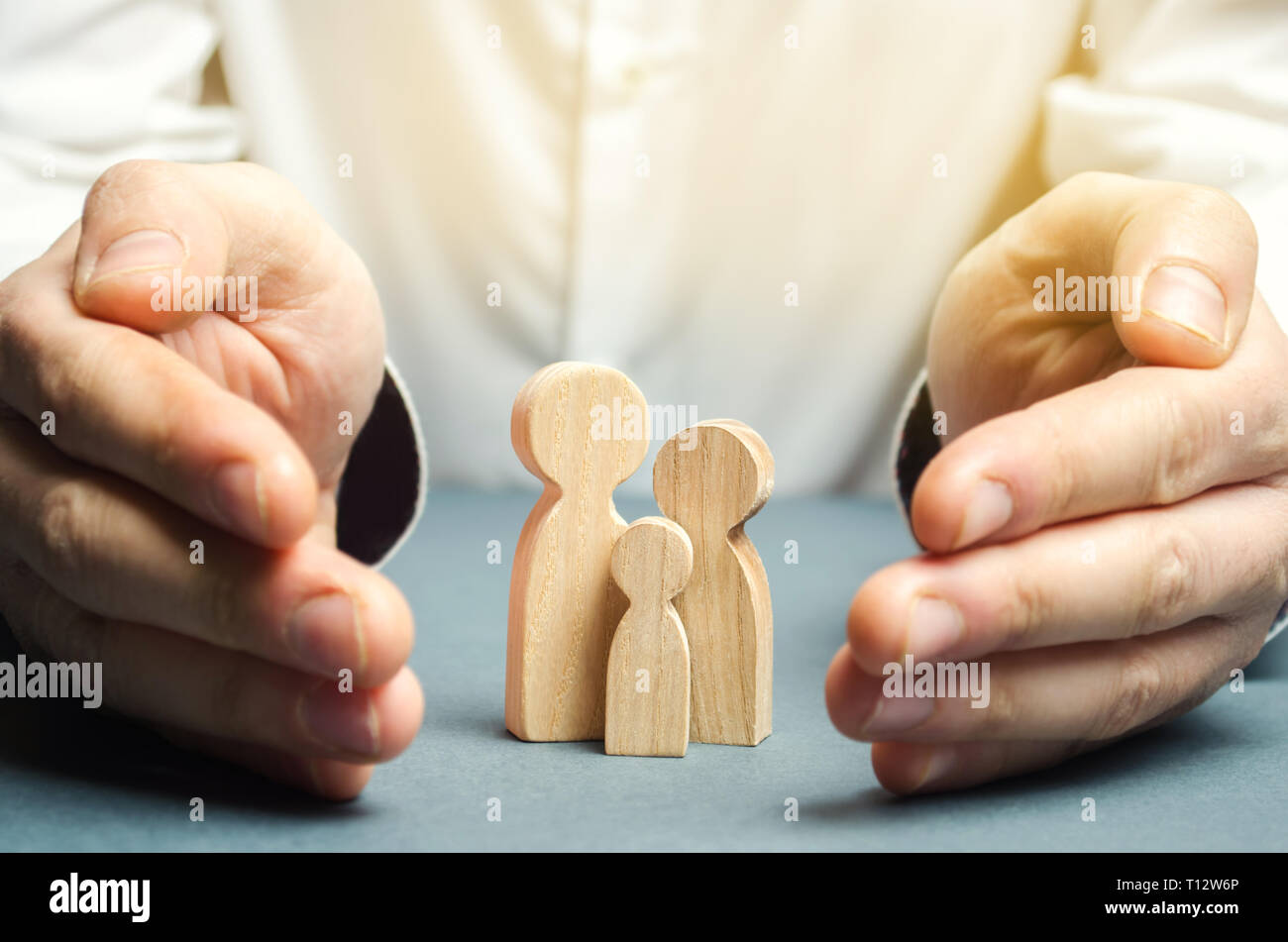 Girl Holds Father High Resolution Stock Photography and Images - Alamy