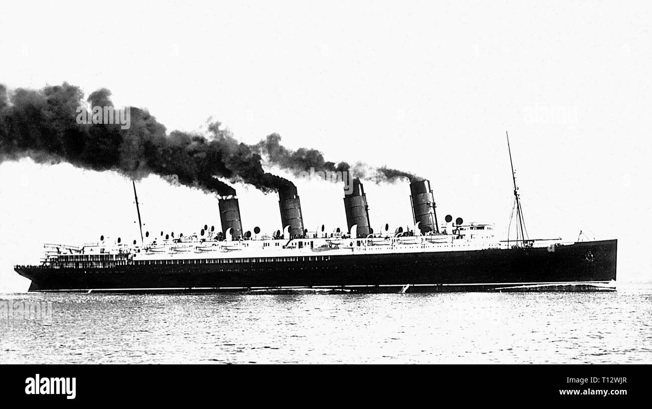 Rms lusitania hi-res stock photography and images - Alamy