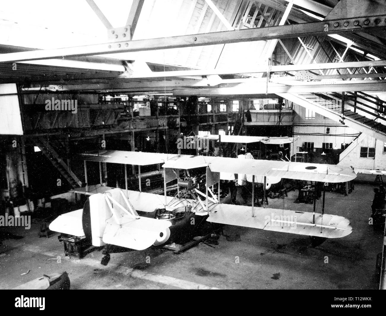 Seal flying boat under construction Stock Photo - Alamy