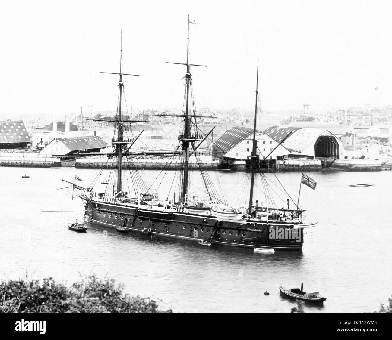 HMS Swiftsure Devonport Dockyard Stock Photo - Alamy