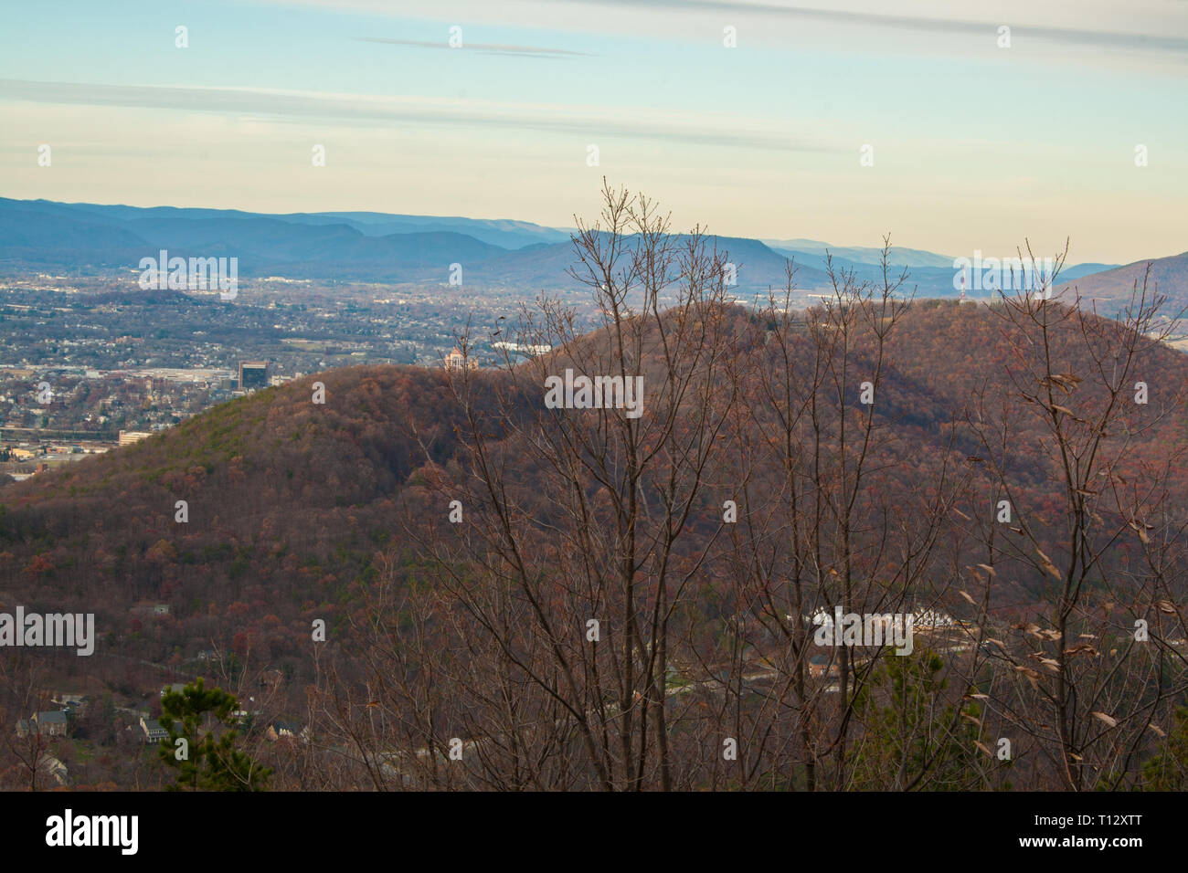 Top of Roanoke Mountain, Virginia Stock Photo - Alamy