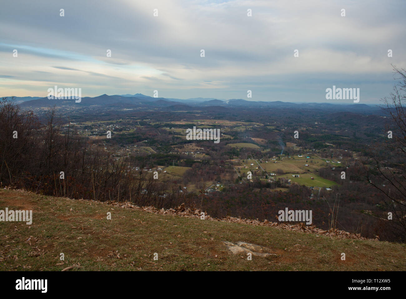 Top of Roanoke Mountain, Virginia Stock Photo - Alamy