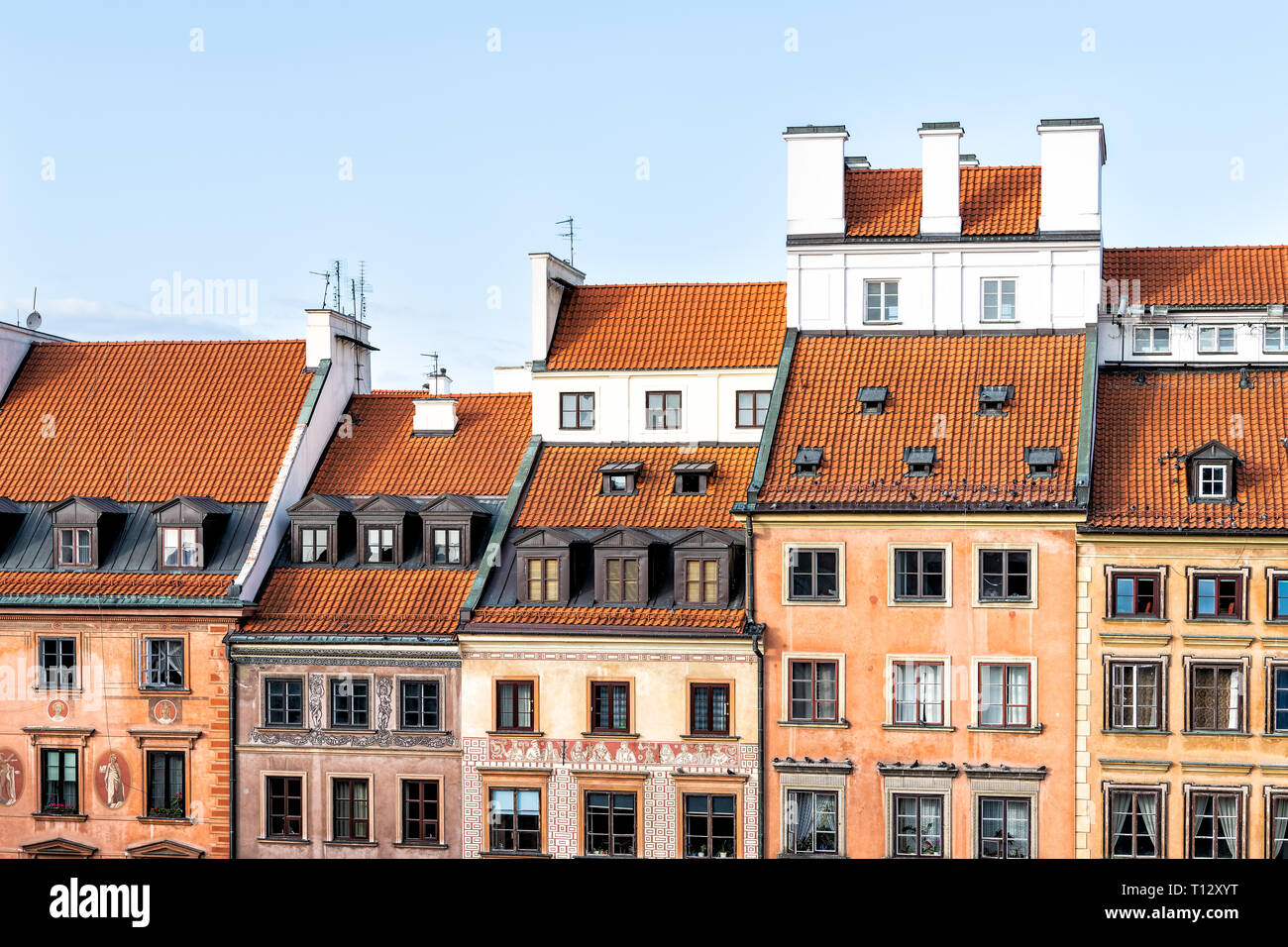 Old town square red roof hi-res stock photography and images - Alamy