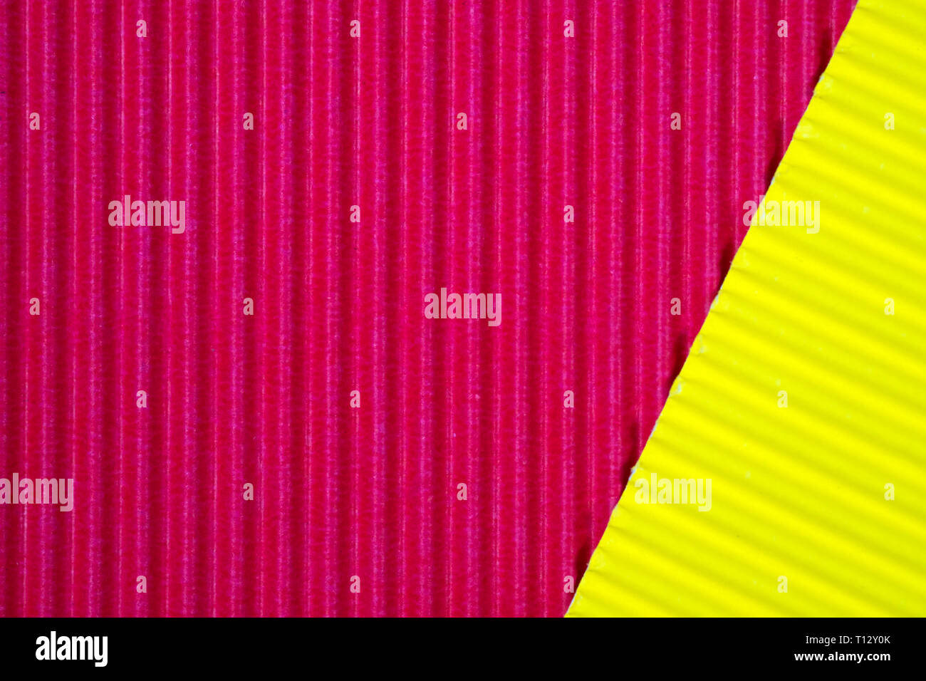 Red and yellow corrugated paper texture, use for background. vivid ...