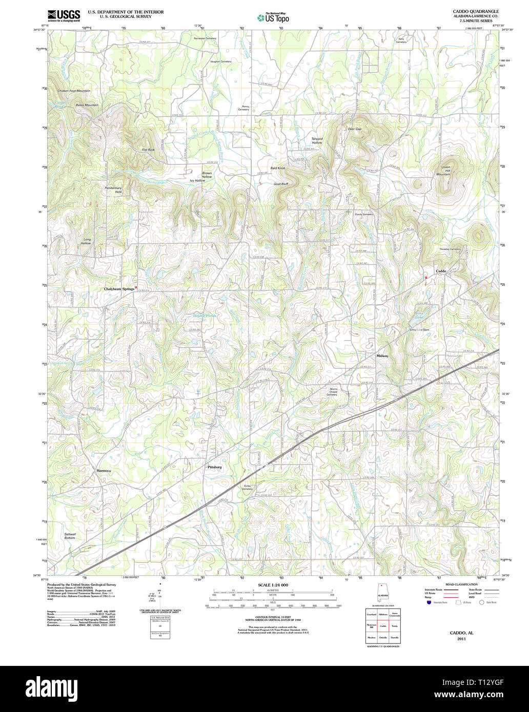 Caddo map hi-res stock photography and images - Alamy