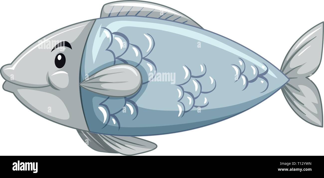 A simple fish cartoon character illustration Stock Vector Image & Art ...