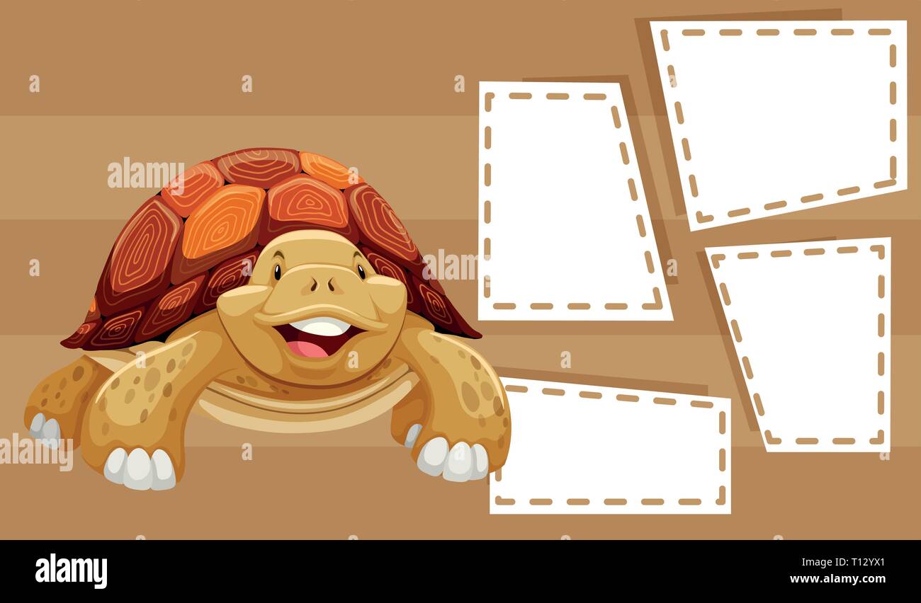 Turtle on blank background Stock Vector Images - Alamy