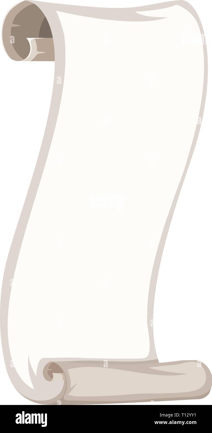 A blank paper roll template illustration Stock Vector Image & Art - Alamy