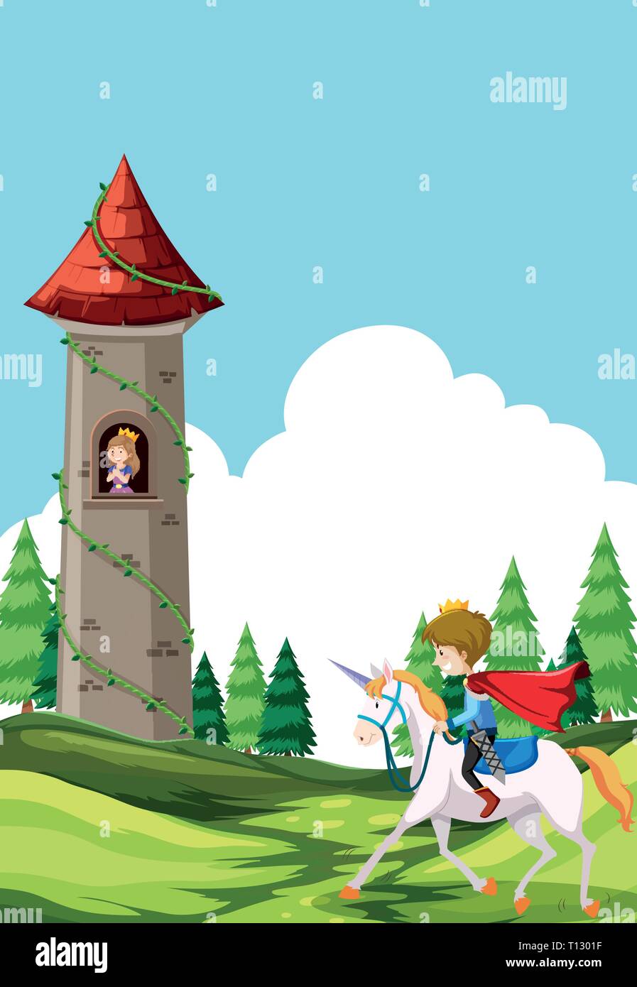 Prince Riding Horse Princess High Resolution Stock Photography and ...