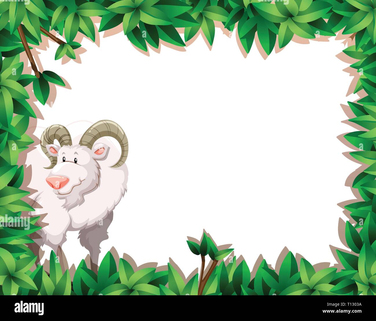Ram in nature scene illustration Stock Vector Image & Art - Alamy