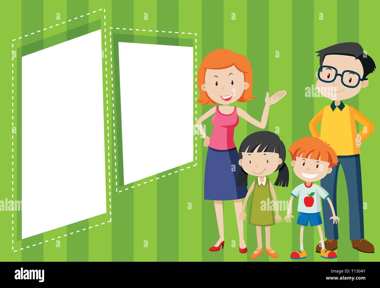 Blank empty family Stock Vector Images - Alamy