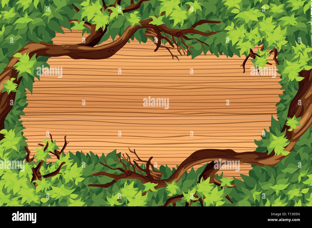Nature leaf frame concept illustration Stock Vector Image & Art - Alamy