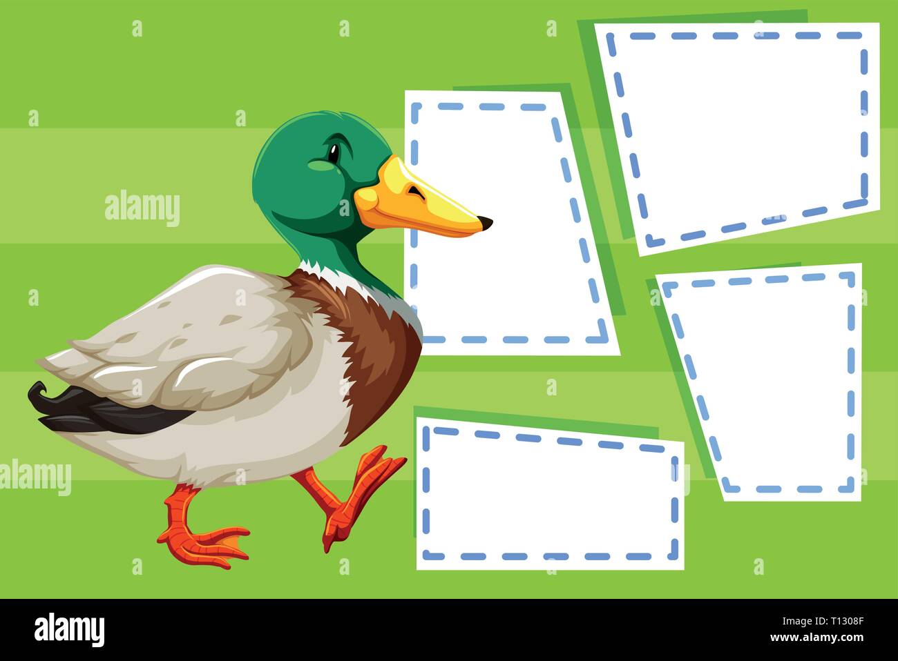Note duck Stock Vector Images - Alamy
