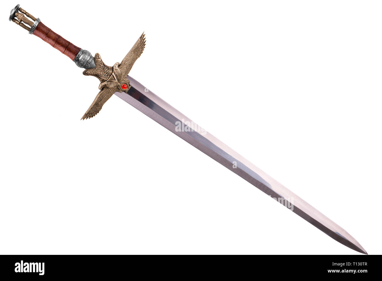 Sword disposed by diagonal, isolated on white background Stock Photo ...