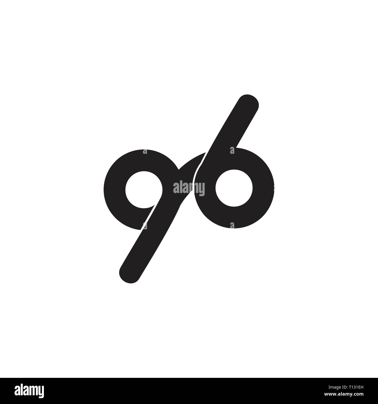 number 96 lines art simple logo vector Stock Vector Image & Art - Alamy