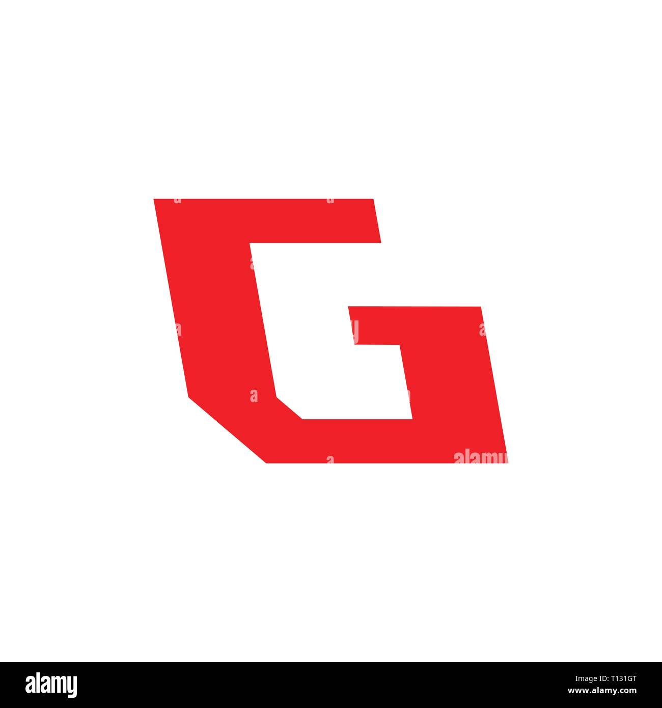 abstract letter g simple geometric logo Stock Vector Image & Art - Alamy