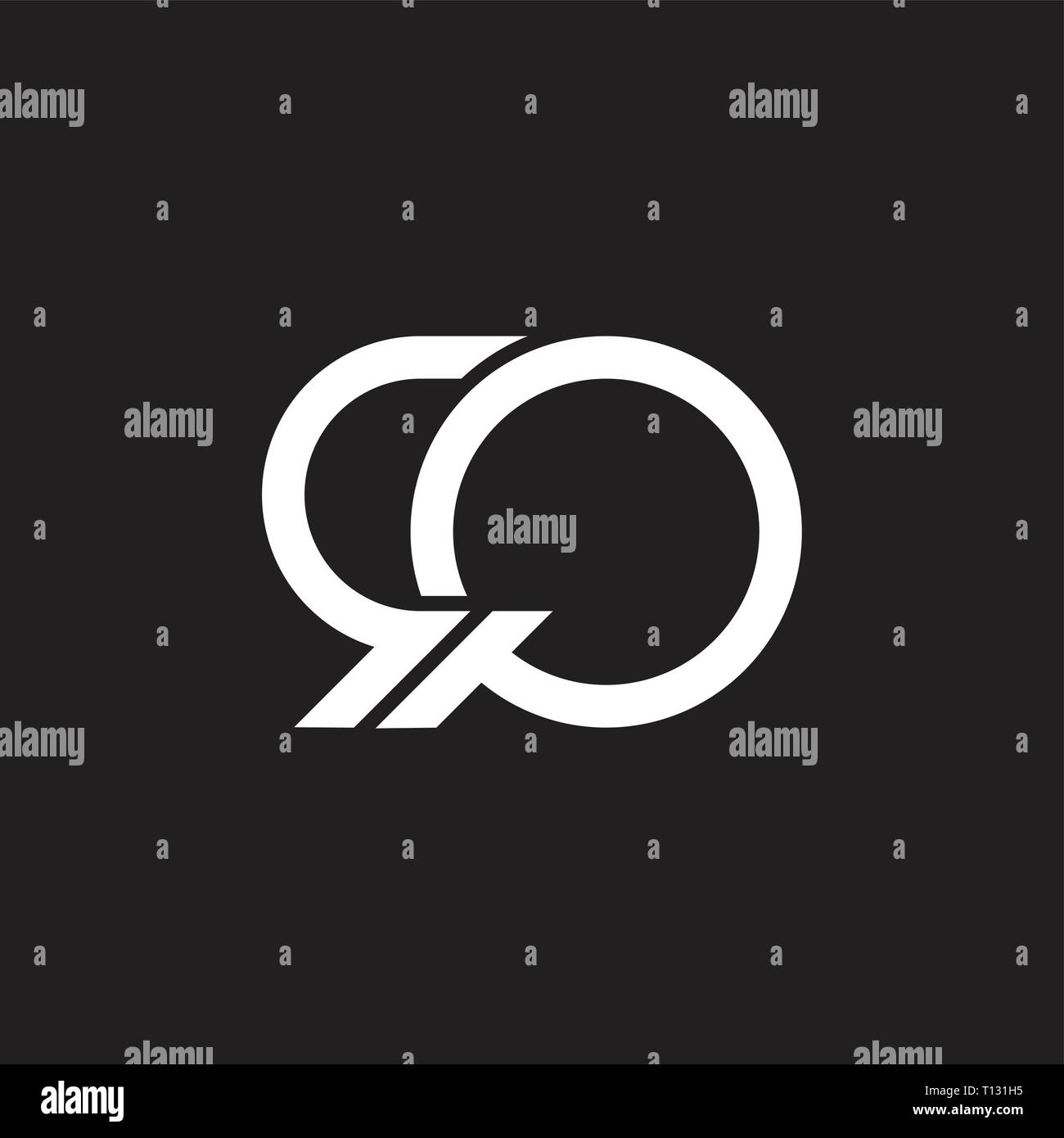 letters co simple geometric line logo vector Stock Vector Image & Art ...