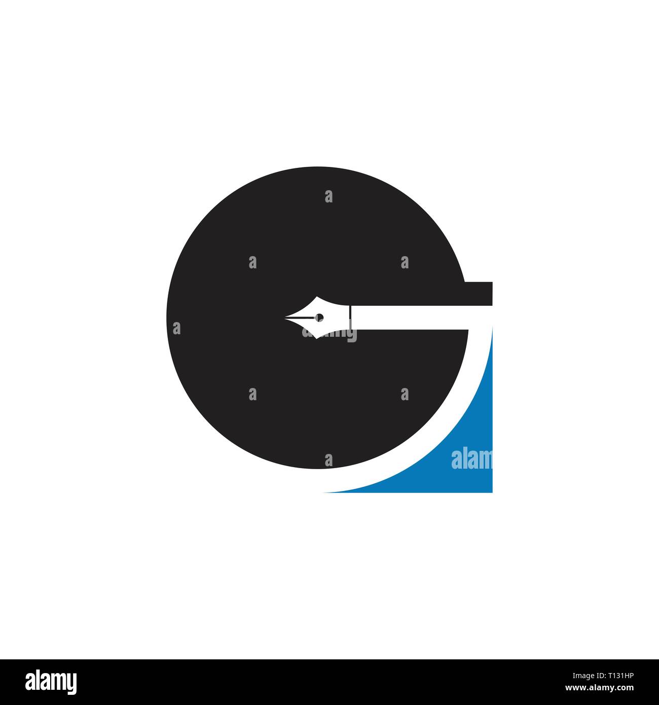 letter g abstract pen education logo vector Stock Vector Image & Art ...