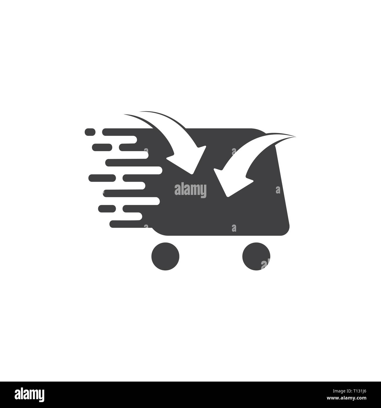 enter arrow shopping chart symbol vector Stock Vector Image & Art - Alamy