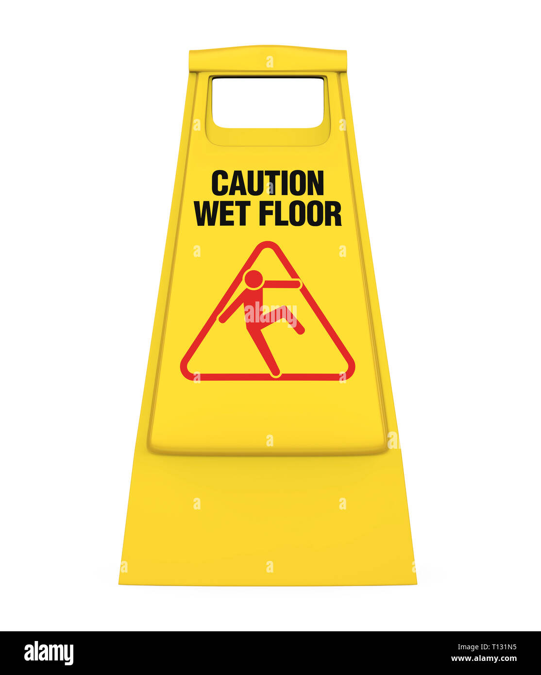 Wet Floor Sign Isolated Stock Photo - Alamy
