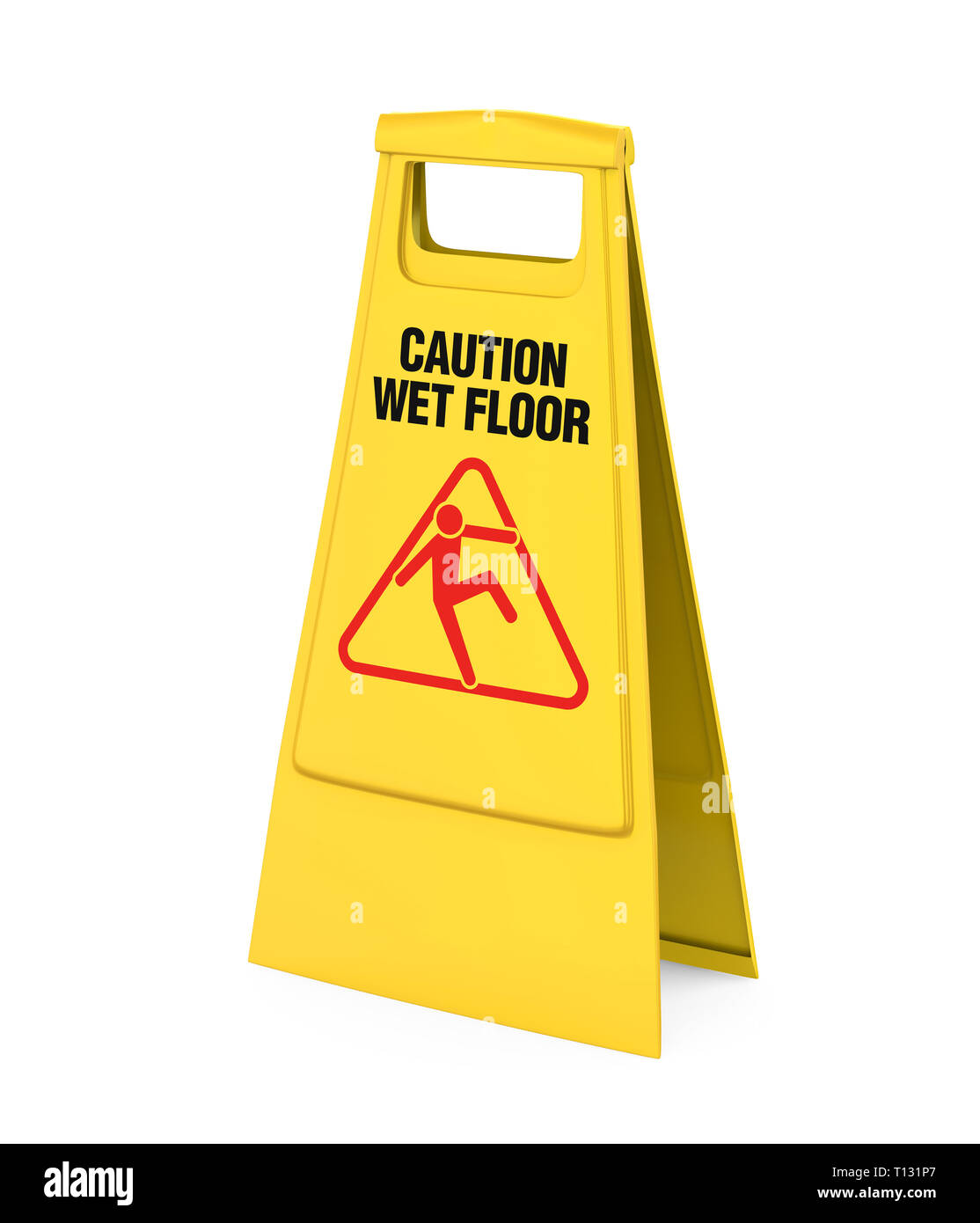 Cleaning wet floor sign Cut Out Stock Images & Pictures - Alamy
