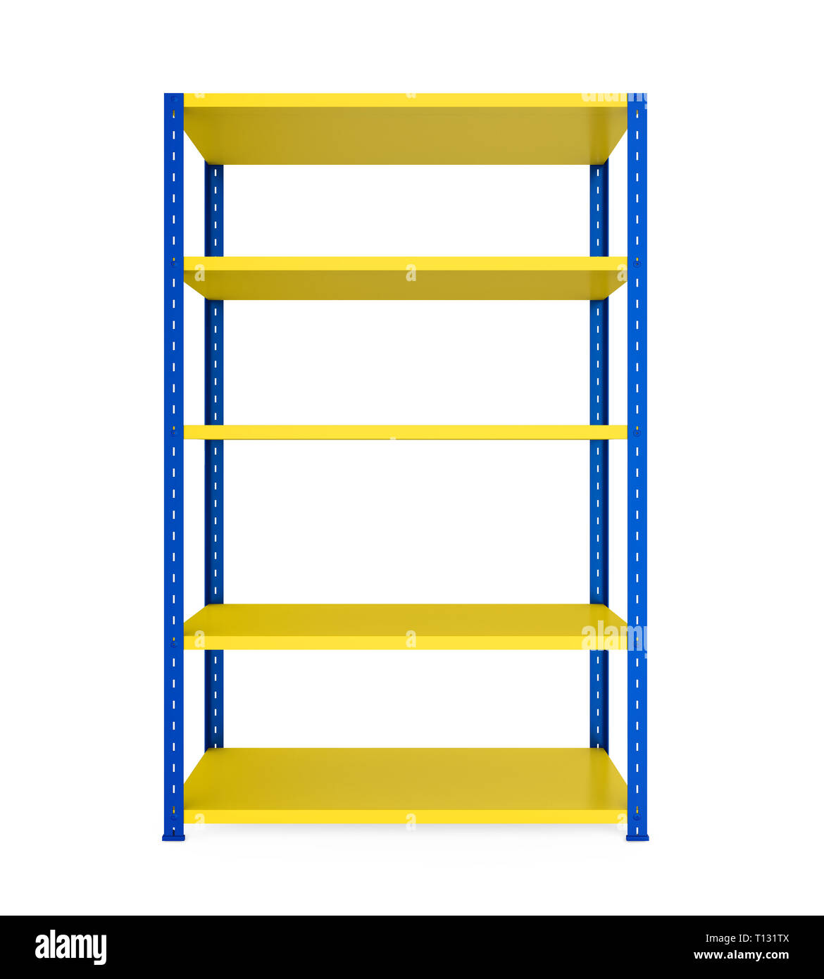 Metal Rack Shelves Isolated Stock Photo - Alamy