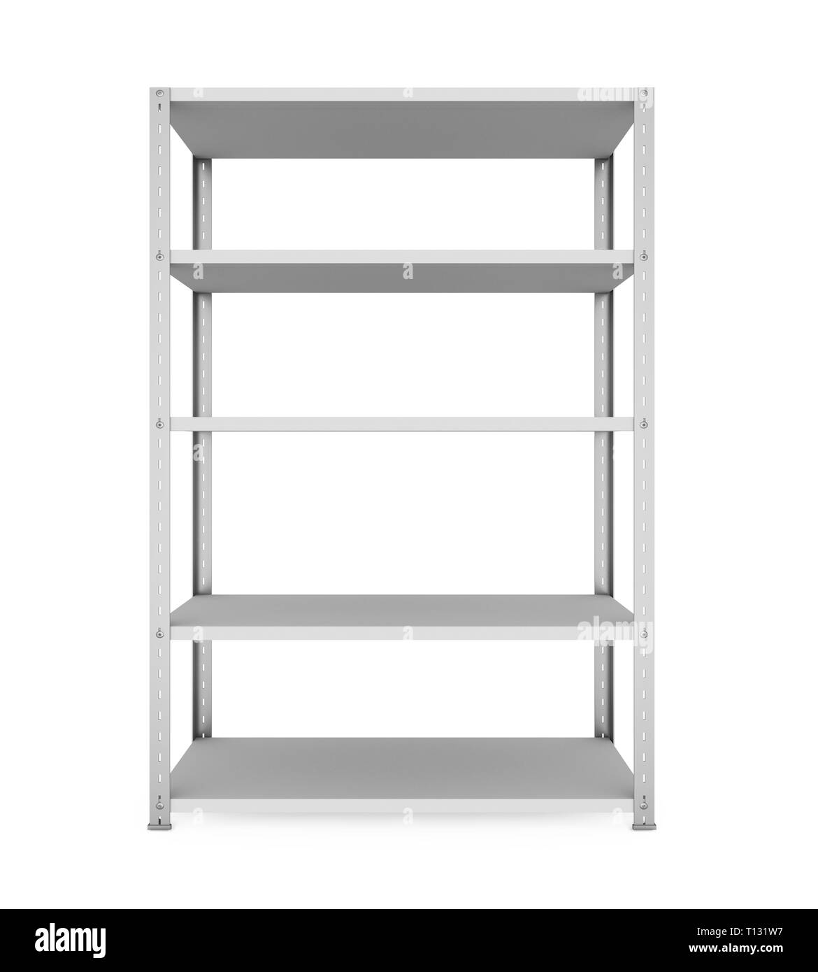 Metal Rack Shelves Isolated Stock Photo - Alamy