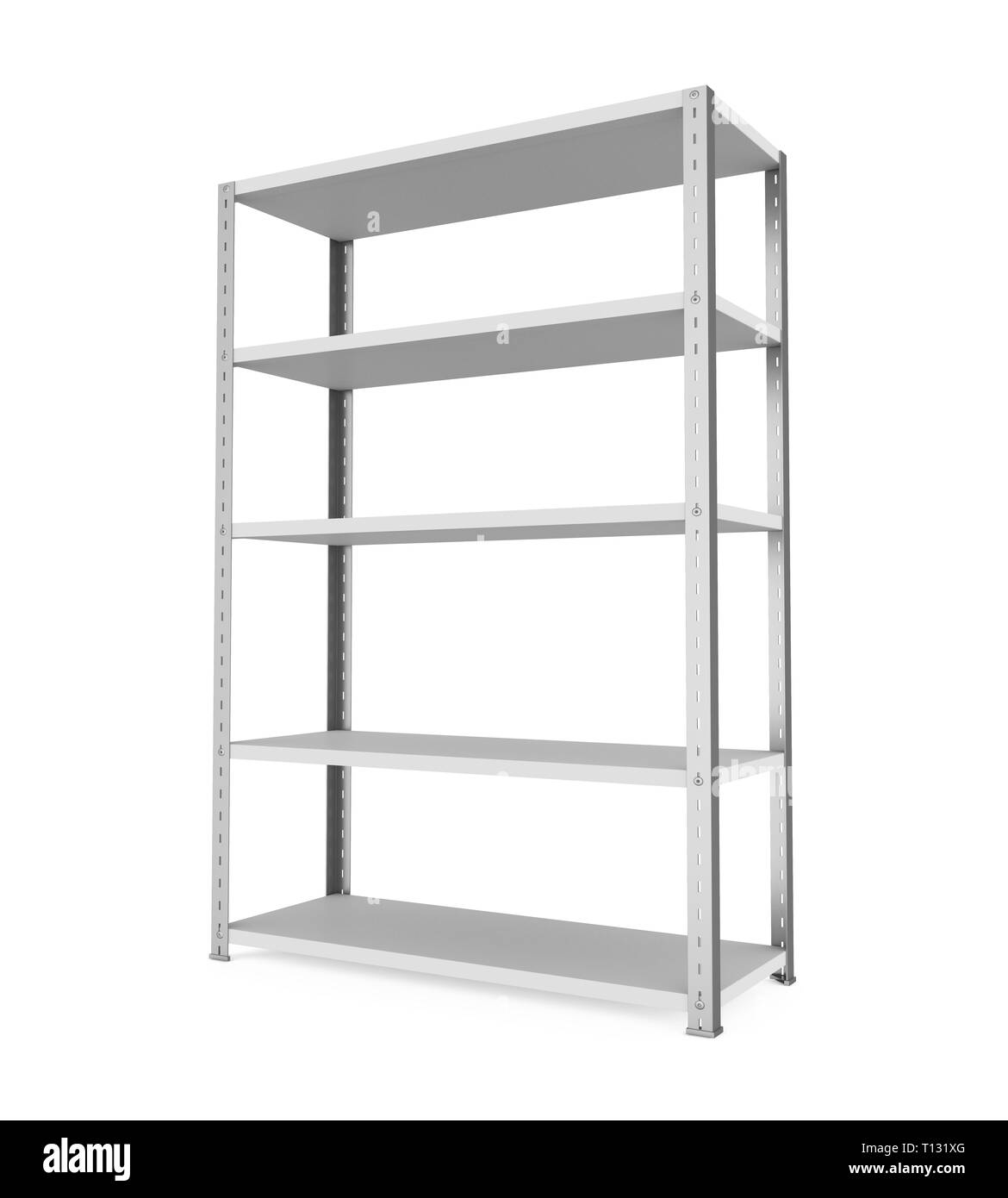 Metal Rack Shelves Isolated Stock Photo - Alamy
