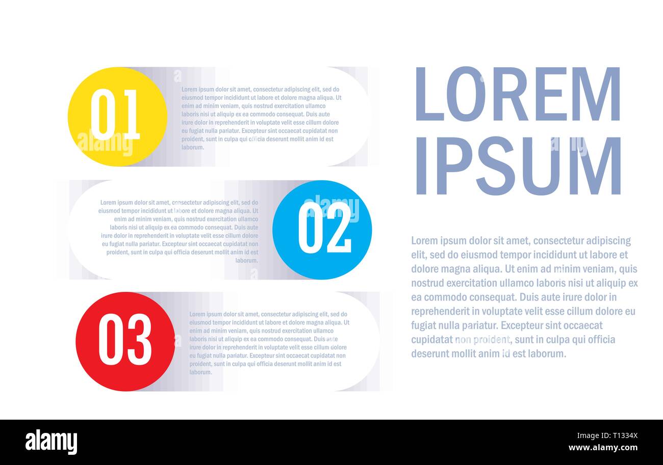 infographic with numbers and icons vector illustration design Stock ...