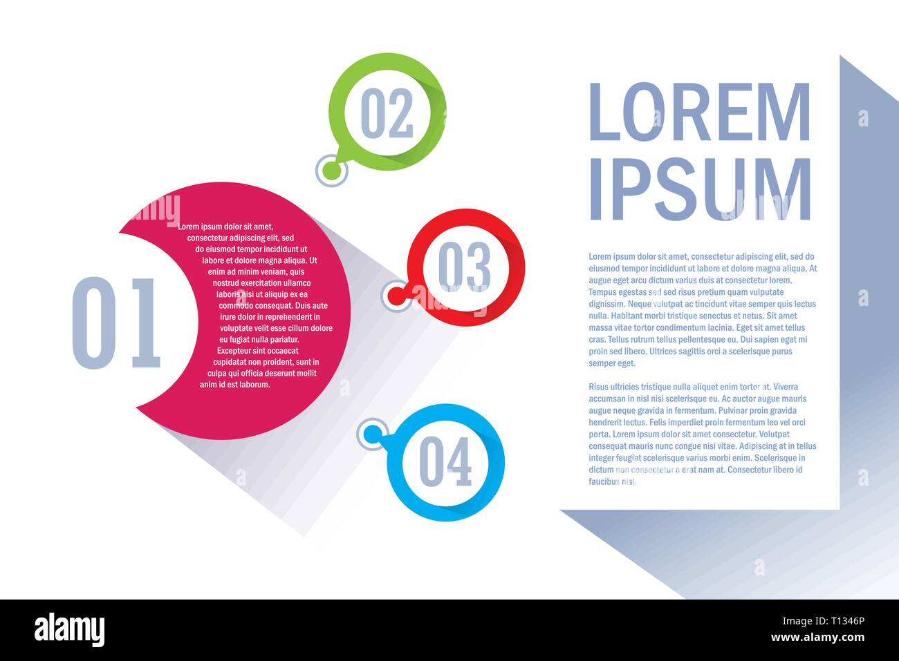 infographic with numbers and icons vector illustration design Stock ...