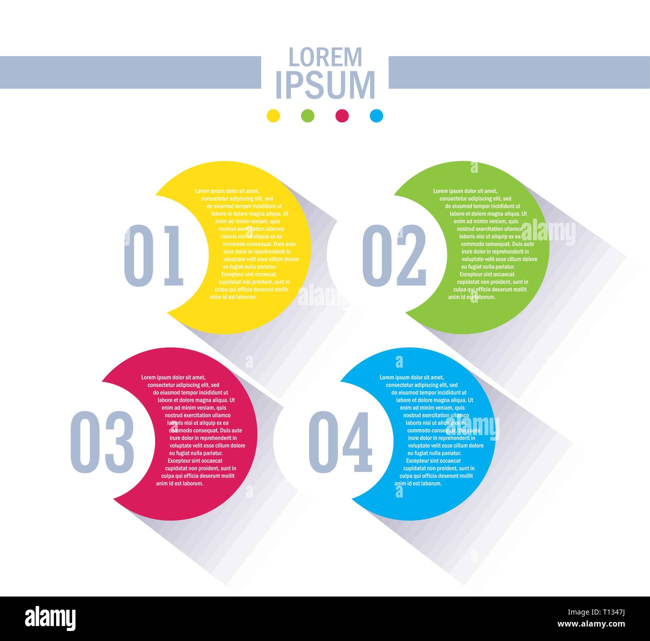 infographic with numbers and icons vector illustration design Stock ...