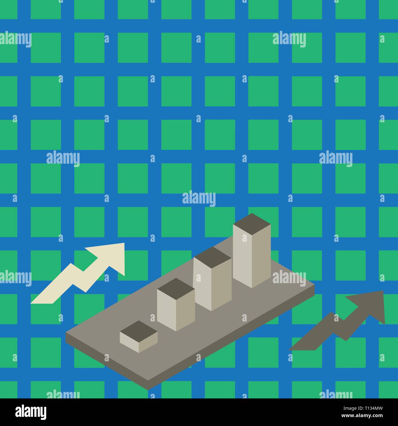 Colorful Clustered 3D Bar Chart Graph Diagram in Perspective with Two ...